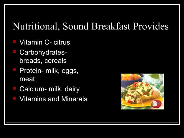 Breakfast notes | PPT