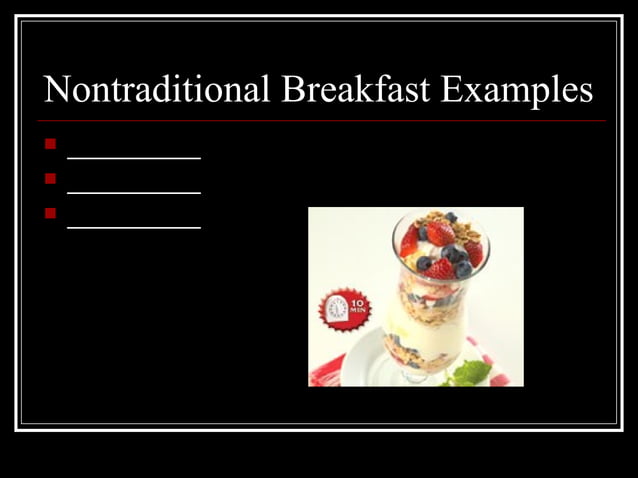 Breakfast notes | PPT