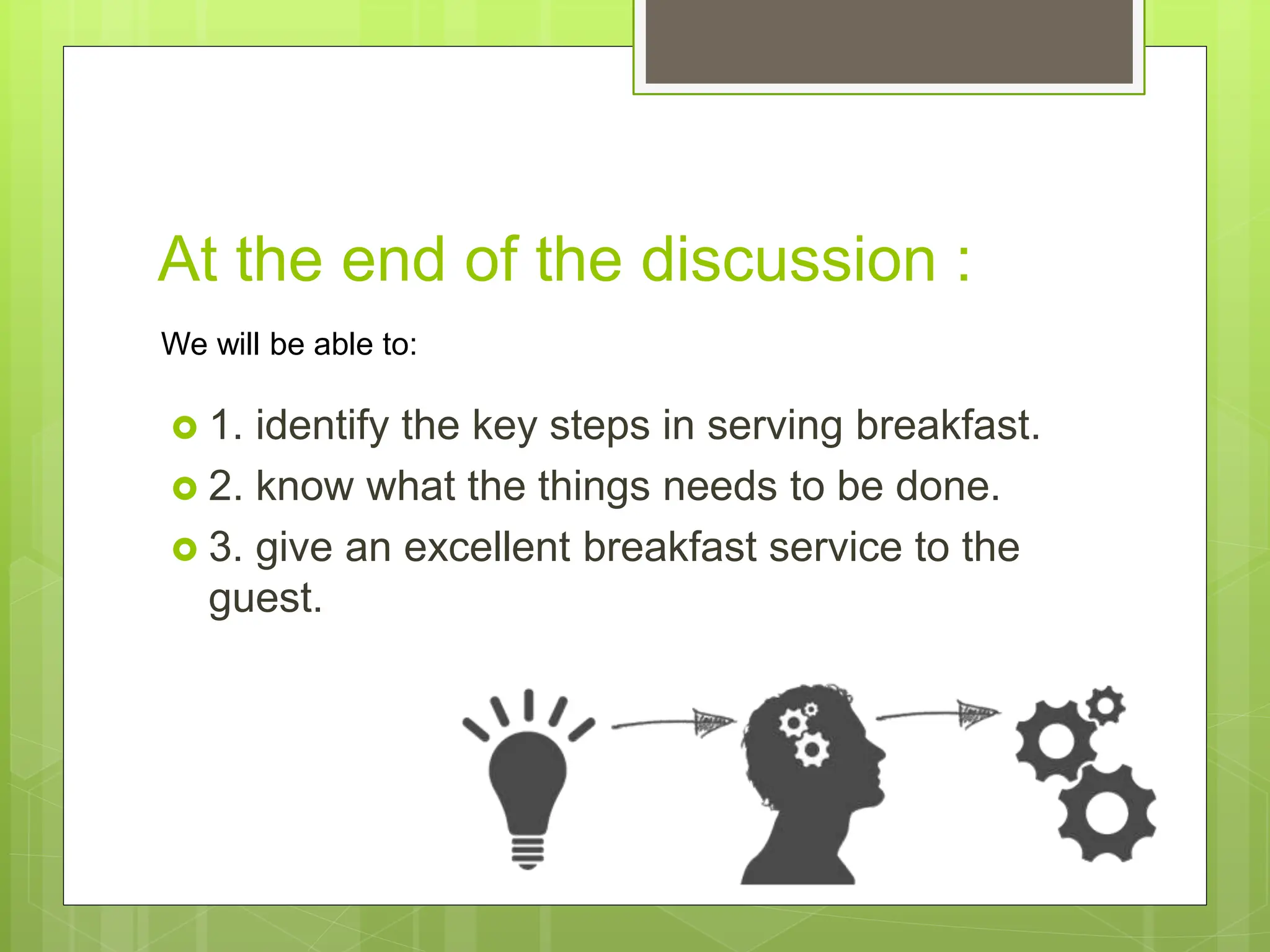 Breakfast Basic Service Sequence.pptx... | PPTX