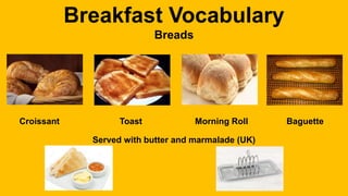 Breakfast vocabulary | PPT