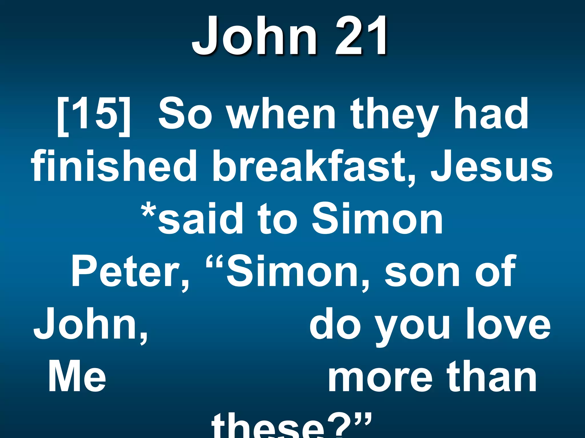 Breakfast with Jesus | PPTX