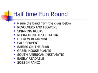 Break fun round | PPT