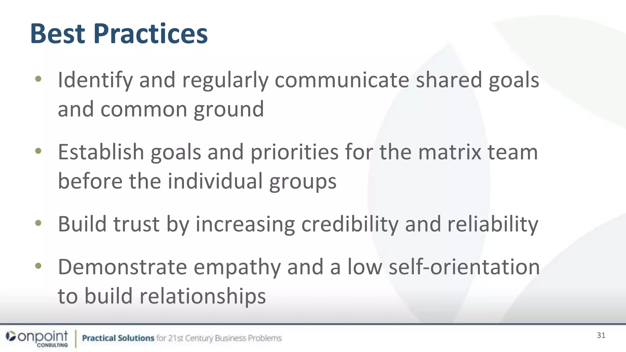 Breaking Down Organizational Boundaries | PPT