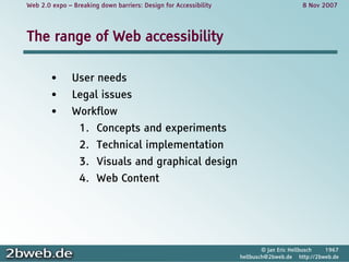 Breaking Down The Barriers: Design for Accessibility | PDF