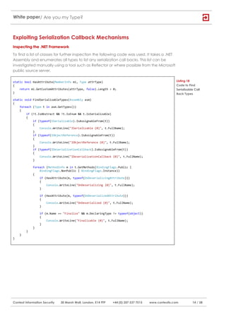 Breaking .net through serialization | PDF