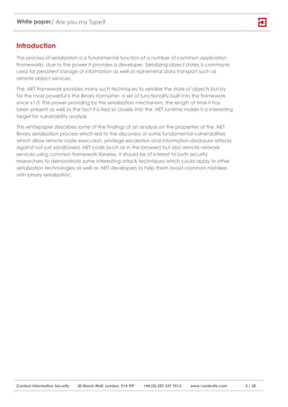 Breaking .net through serialization | PDF