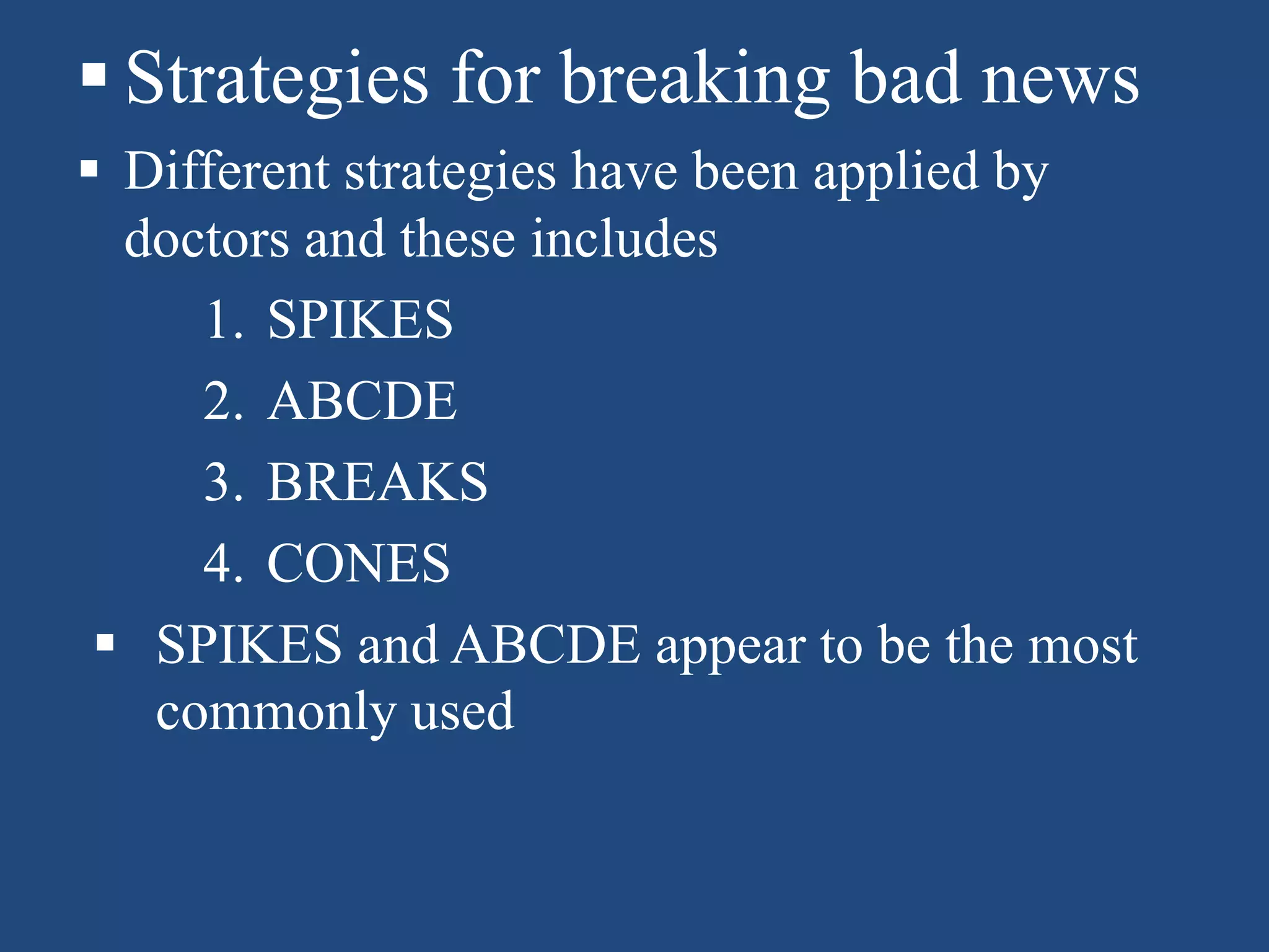 Breaking bad news | PPTX