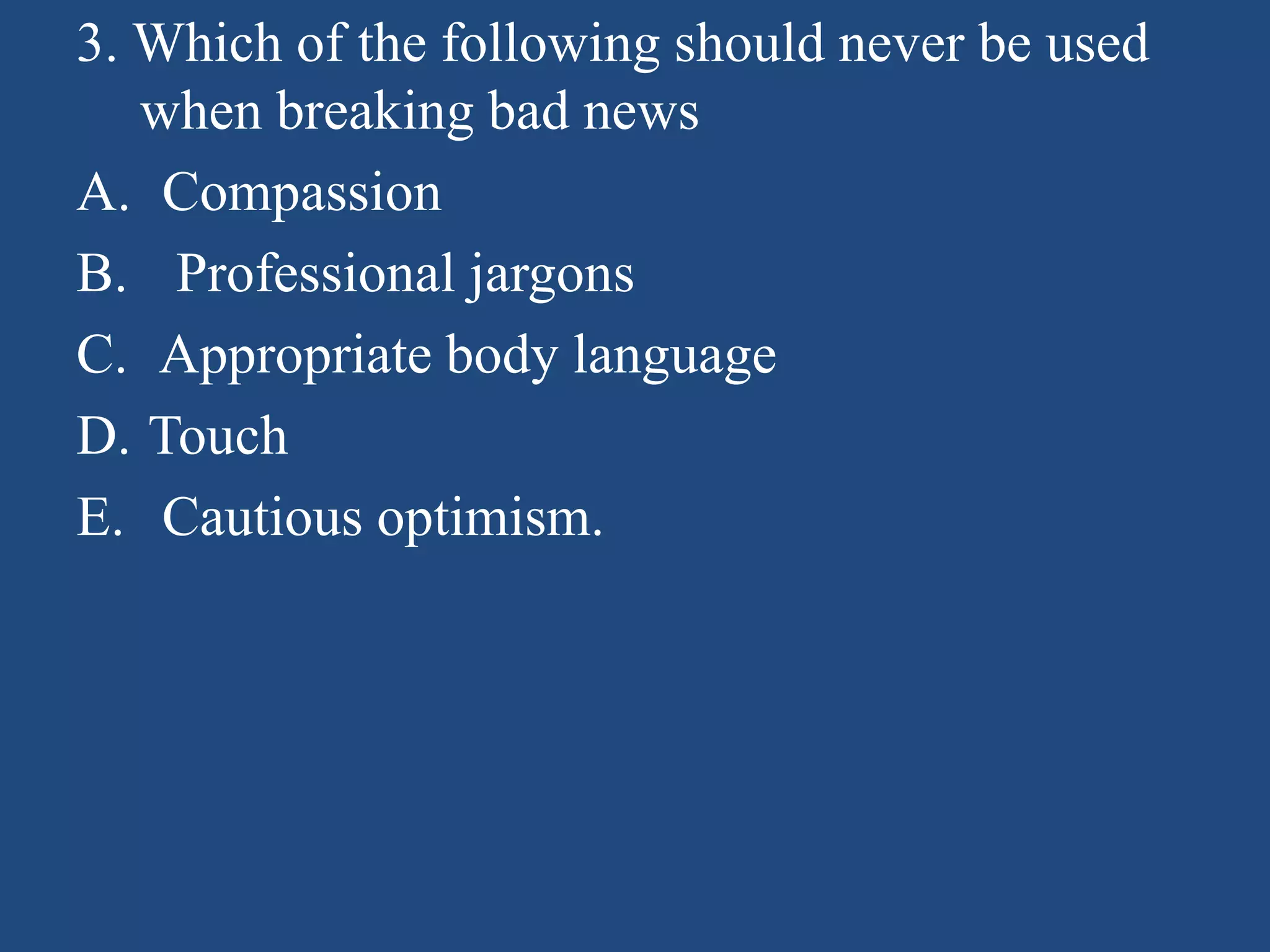 Breaking bad news | PPTX