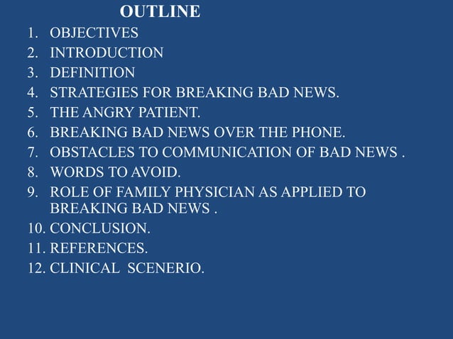 Breaking bad news | PPTX