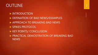 Breaking bad news | PPTX