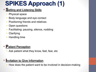 Breaking bad news (BBN) zau-may2014 | PPTX