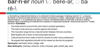 Breaking Barriers Presentation 2.17.11