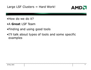 Breaking Bottlenecks: LSF @ AMD | PPT