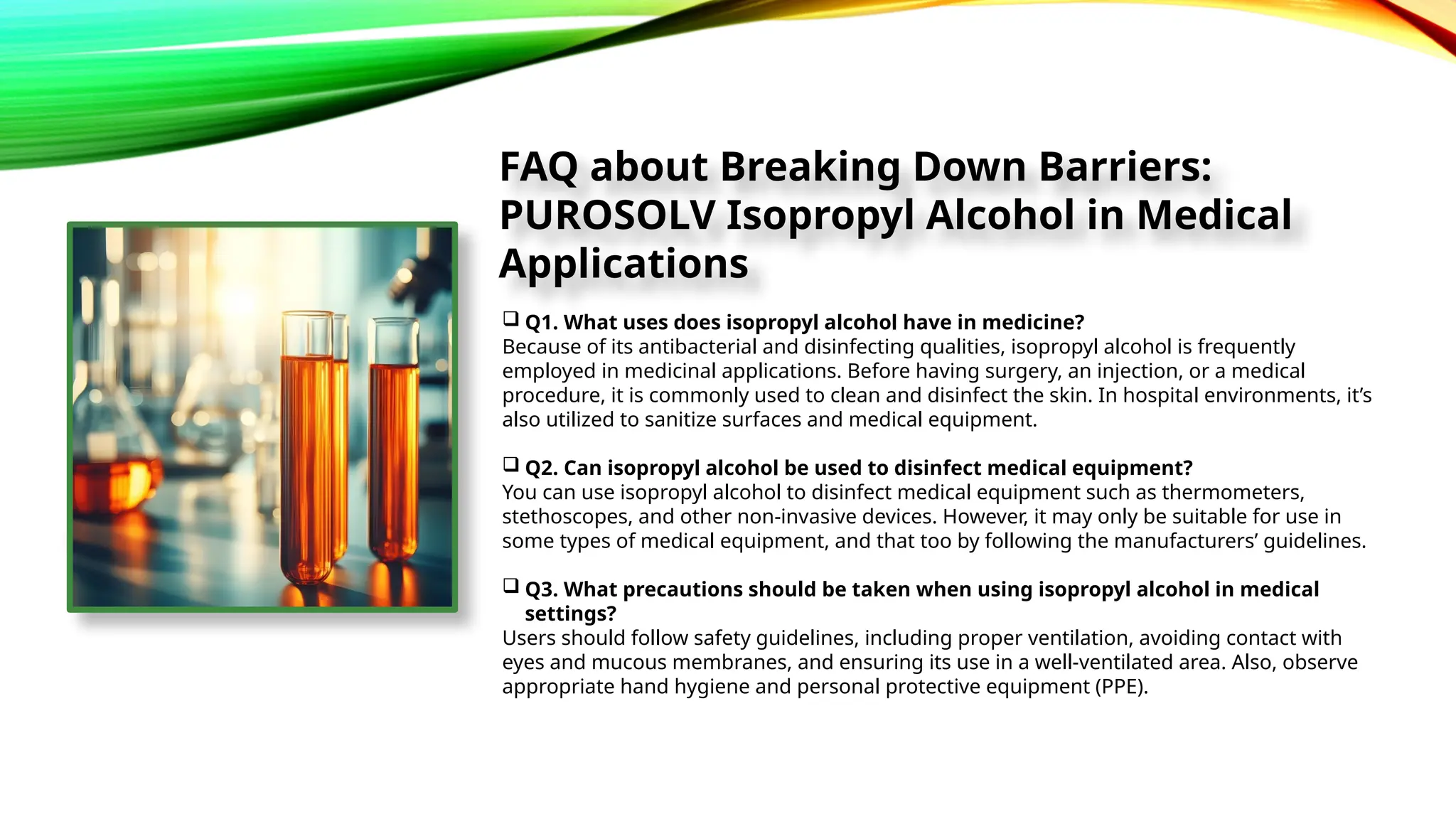 IPA Integration in Formulations and Disinfection Use | PPTX
