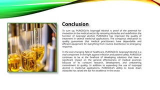 IPA Integration in Formulations and Disinfection Use | PPTX