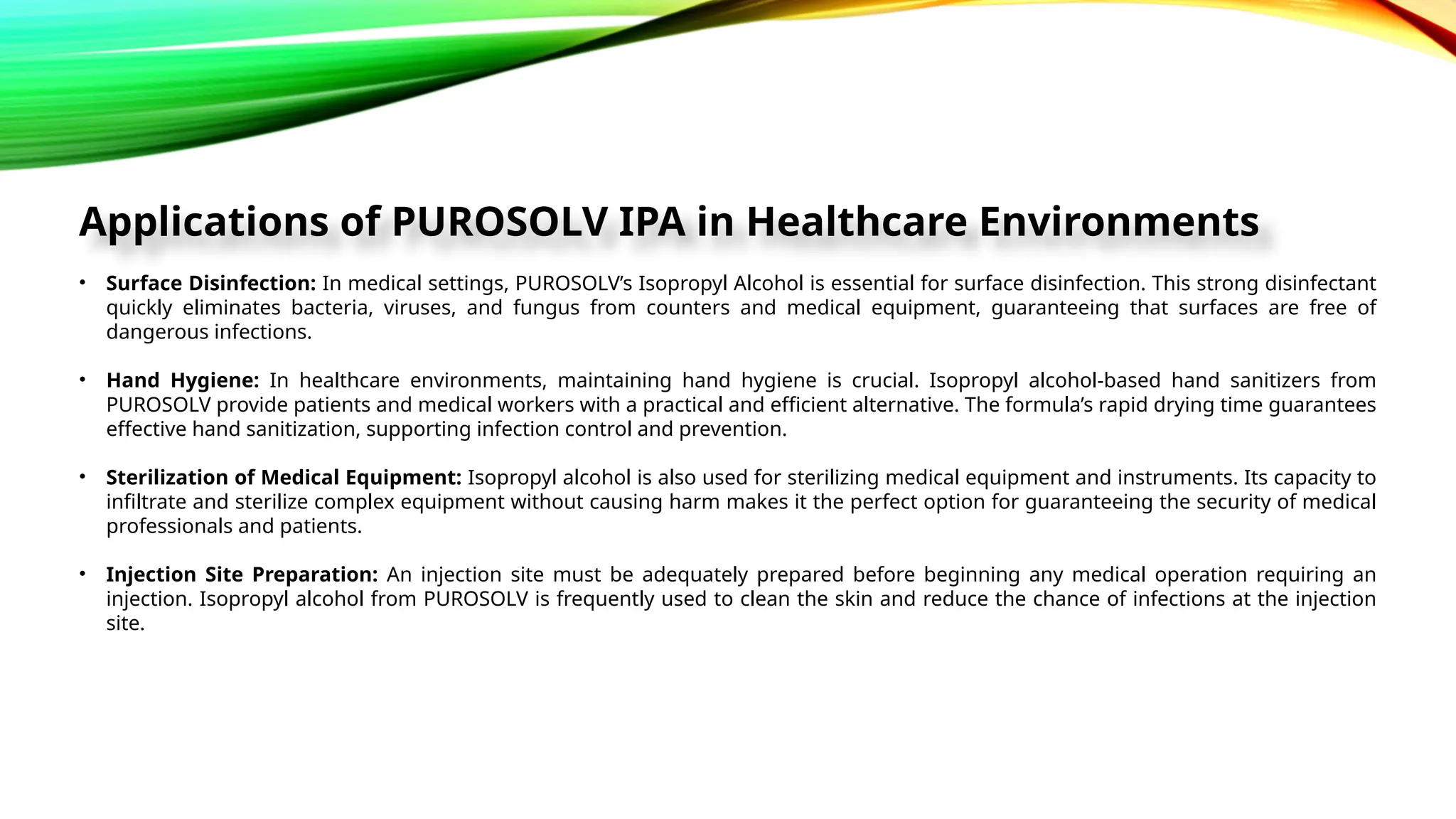 The Importance of Isopropyl Alcohol(IPA) in Healthcare | PPTX