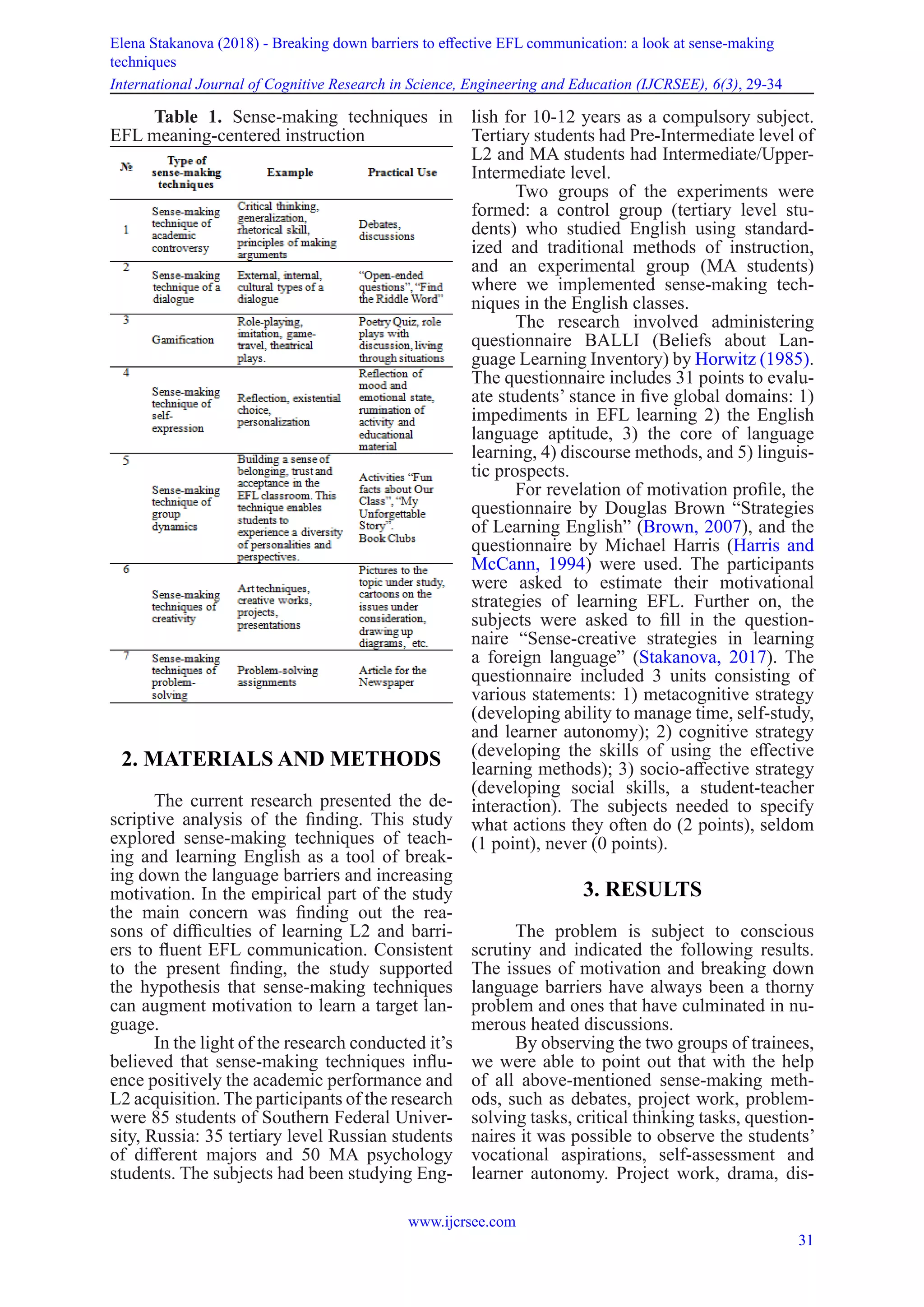 Breaking down barriers to effective efl communication a look at sense ...