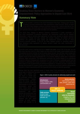 Breaking down barriers to women's economic empowerment - summary note | PDF