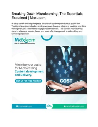 Breaking Down Microlearning_ The Essentials Explained _ MaxLearn.pdf