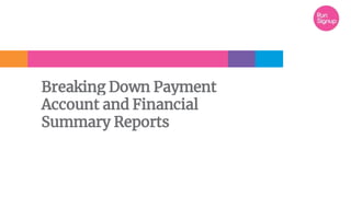 Breaking Financial Reports | PPT