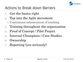 Breaking down the barriers to the use of digital analytics | PPTX