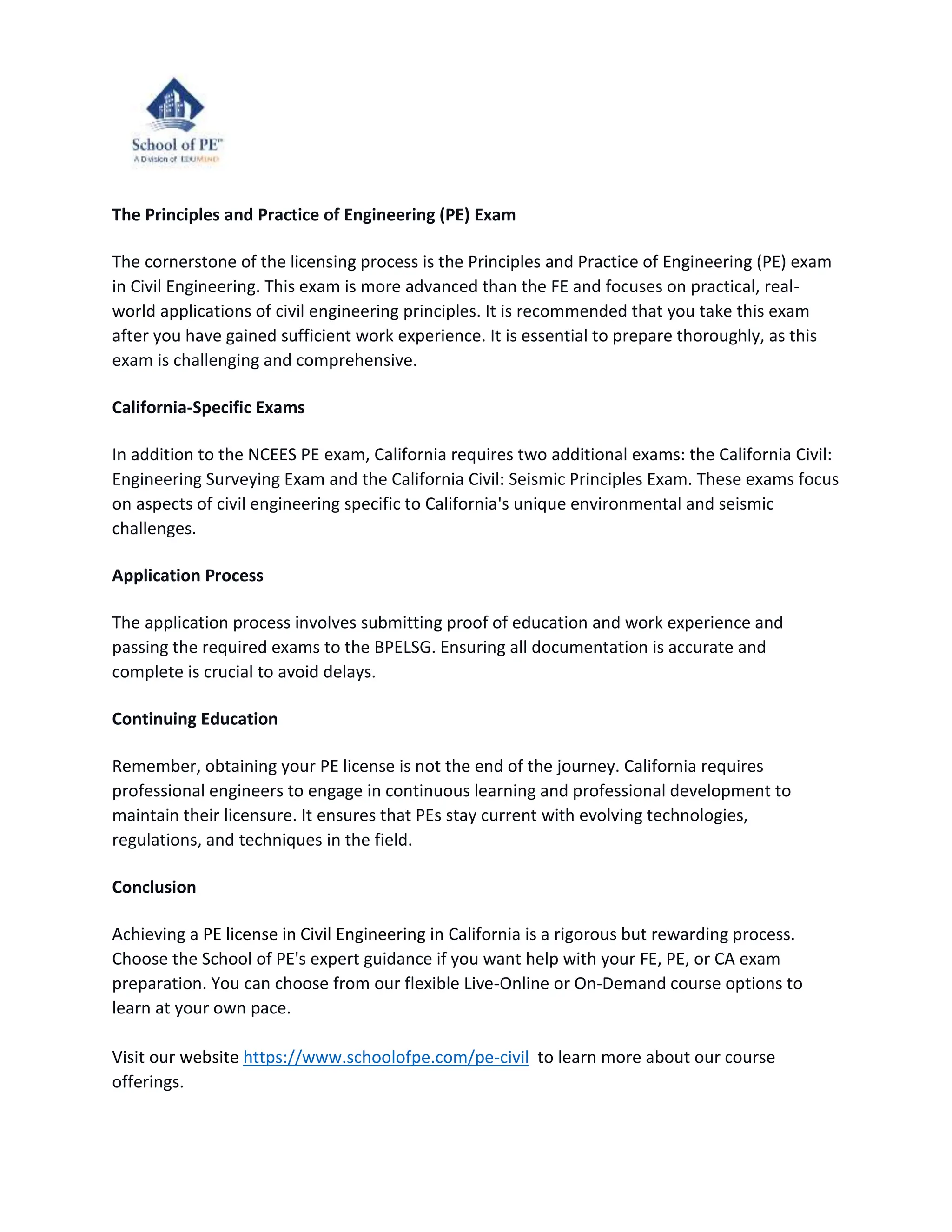 Breaking Down the California PE Civil Engineering Licensing Process ...