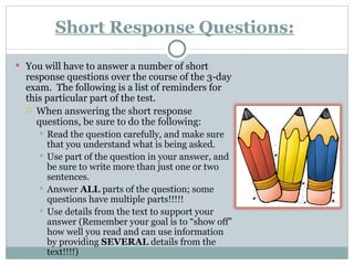 Breaking down the nys ela exam 1 | PPT | Educational Assessment | Education