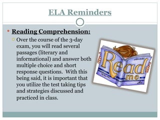 Breaking down the nys ela exam 1 | PPT | Educational Assessment | Education