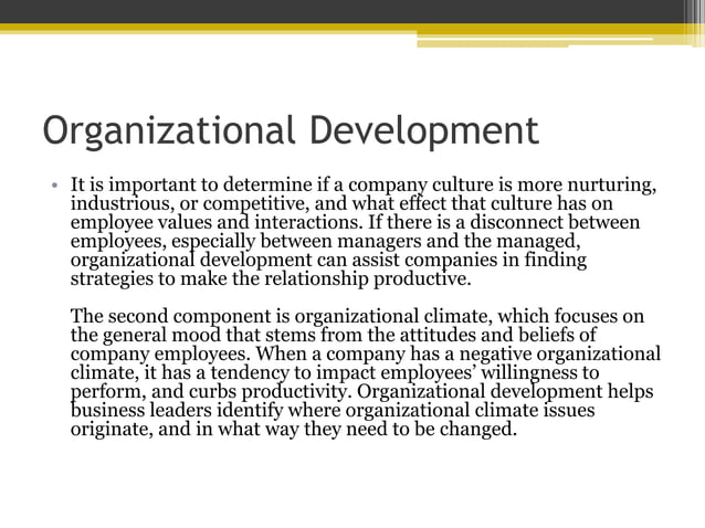 Breaking Down the Process of Organizational Development | PPT