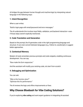 Prompt-Based Programming with Vibe Coding Explained | Bluebash | PDF