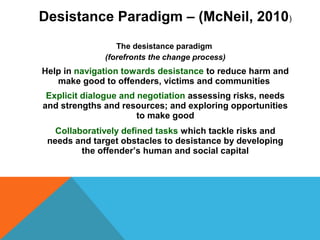 BREAKING FREE - Gangs and Desistance | PPT