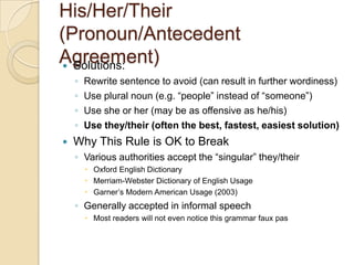 Breaking grammar rules to enhance technical communication | PPTX