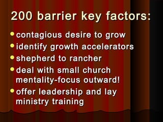 Breaking growth barriers for Church Leaders | PPT