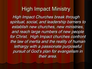 Breaking growth barriers for Church Leaders | PPT