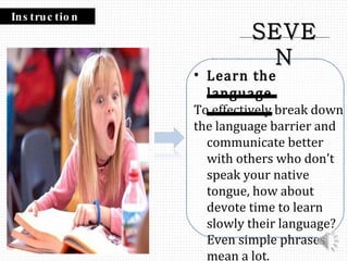 Breaking language barriers kate | PPT