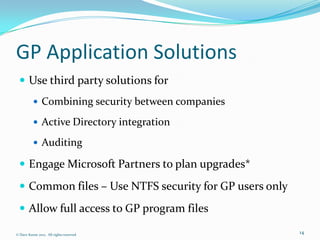 Breaking Microsoft Dynamics Great Plains | PPT