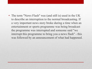 Breaking news vs. Flash News | PPTX