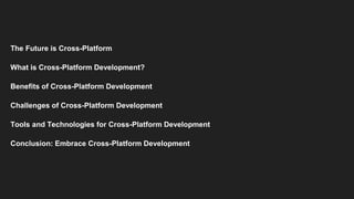 Mastering Cross-Platform Mobile App Development | PPTX | Operating Systems | Computer Software ...