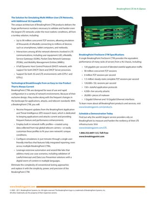 LTE Testing - Network Performance, Security, and Stability at Massive ...