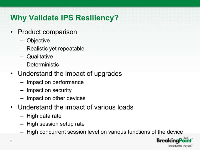 Evaluating Intrusion Prevention Systems with IPS Testing | PPTX ...