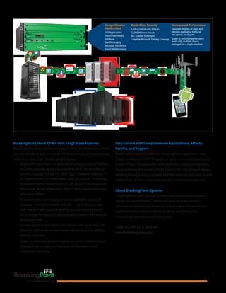 BreakingPoint Storm CTM Cost-Effective Testing Solution | PDF