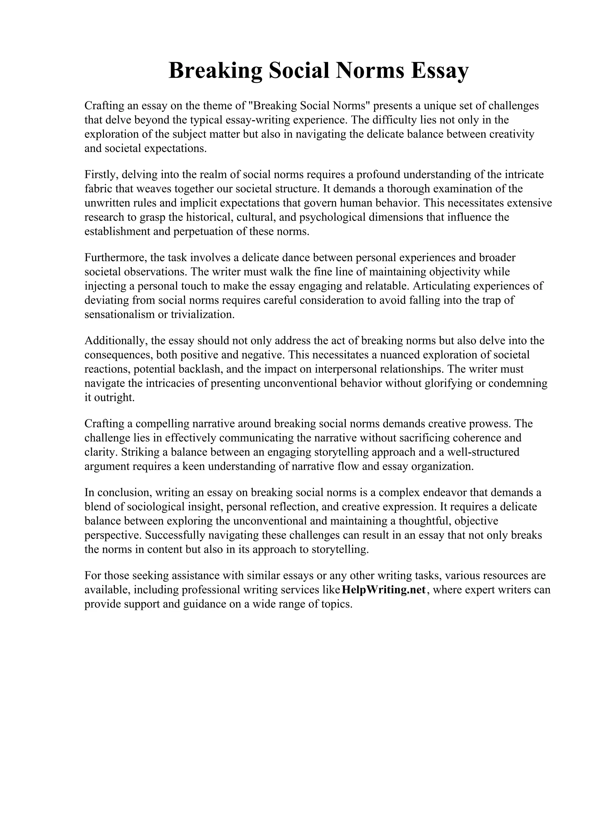 Breaking Social Norms Essay.pdf