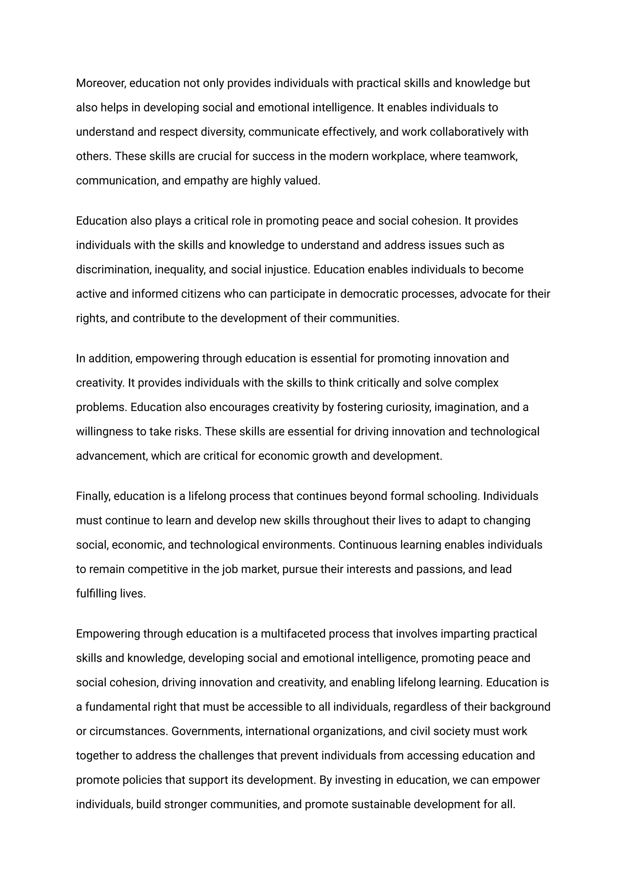 Breaking The Barriers With Empowering Through Education | PDF
