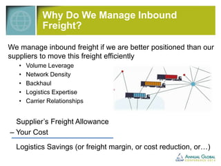 CSCMP 2014 Breaking the Barrier to a Lower Cost Inbound Logistics ...