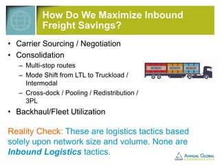 CSCMP 2014 Breaking the Barrier to a Lower Cost Inbound Logistics ...
