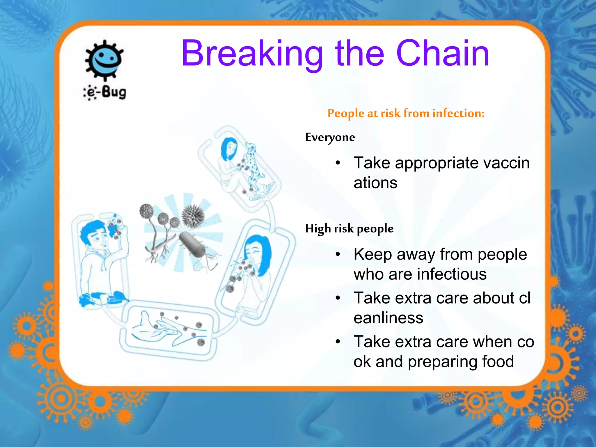 Breaking the chain of infection by Aasan Das | PPTX