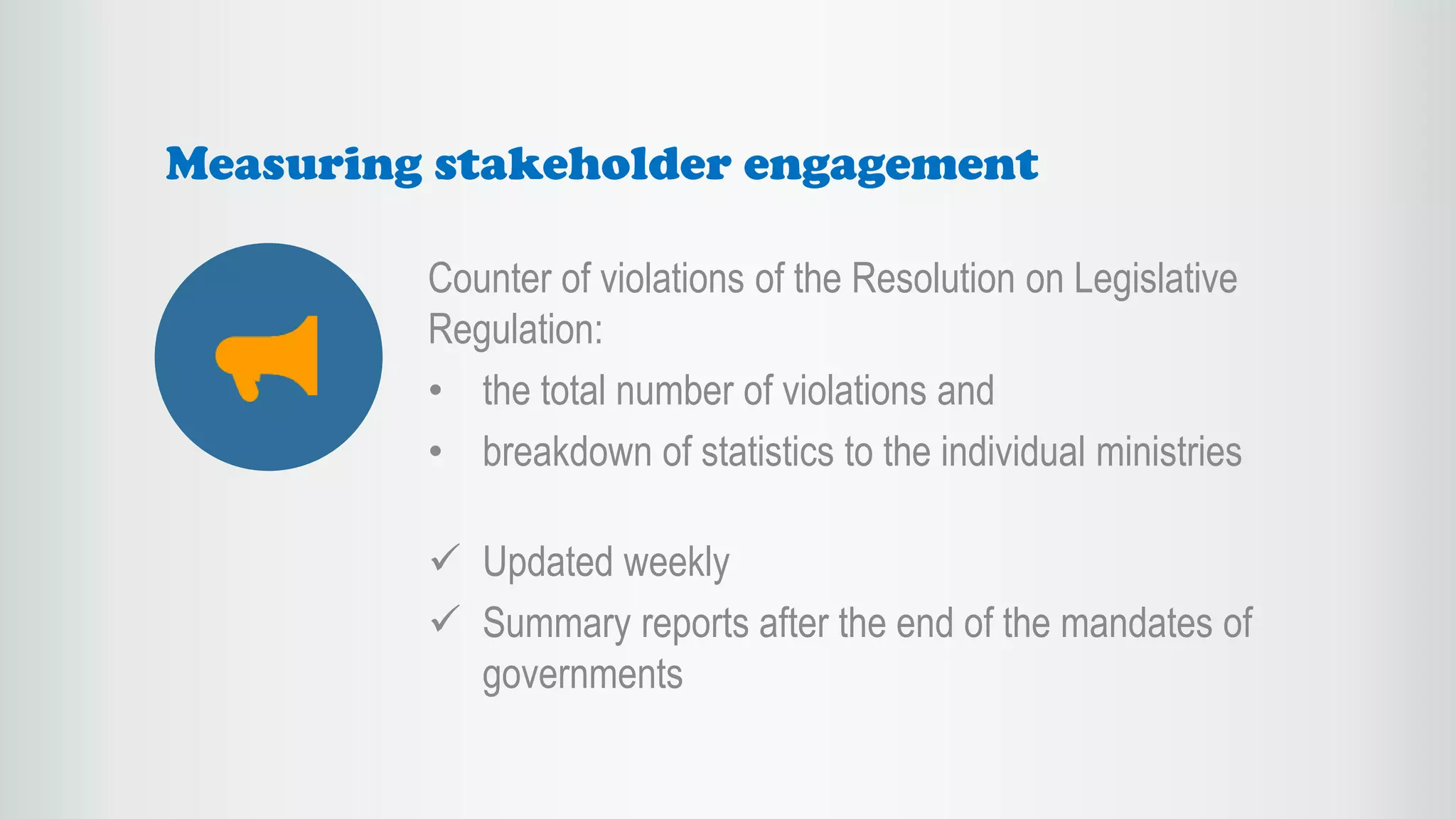 Measuring stakeholder engagement in regulatory process | PDF