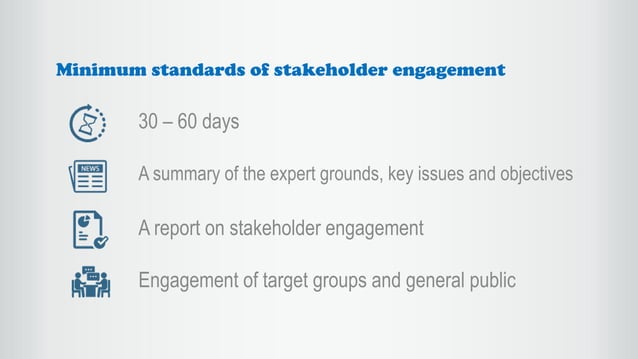 Measuring stakeholder engagement in regulatory process | PPT