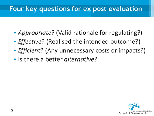 Embedding and assessing ex post evaluation | PDF | Financial Regulation ...
