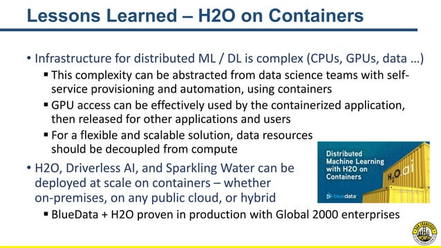 Nanda Vijaydev, BlueData - Deploying H2O in Large Scale Distributed ...